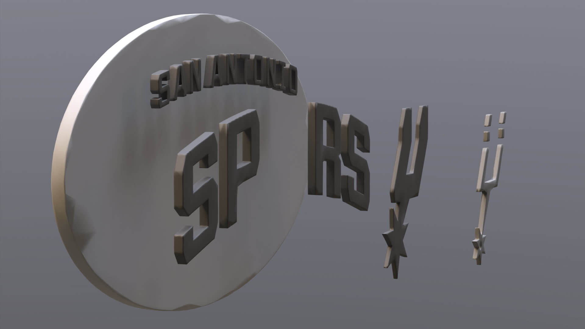 USA Southwest Basketball Teams Printable Logos - 3D Model by danyelon