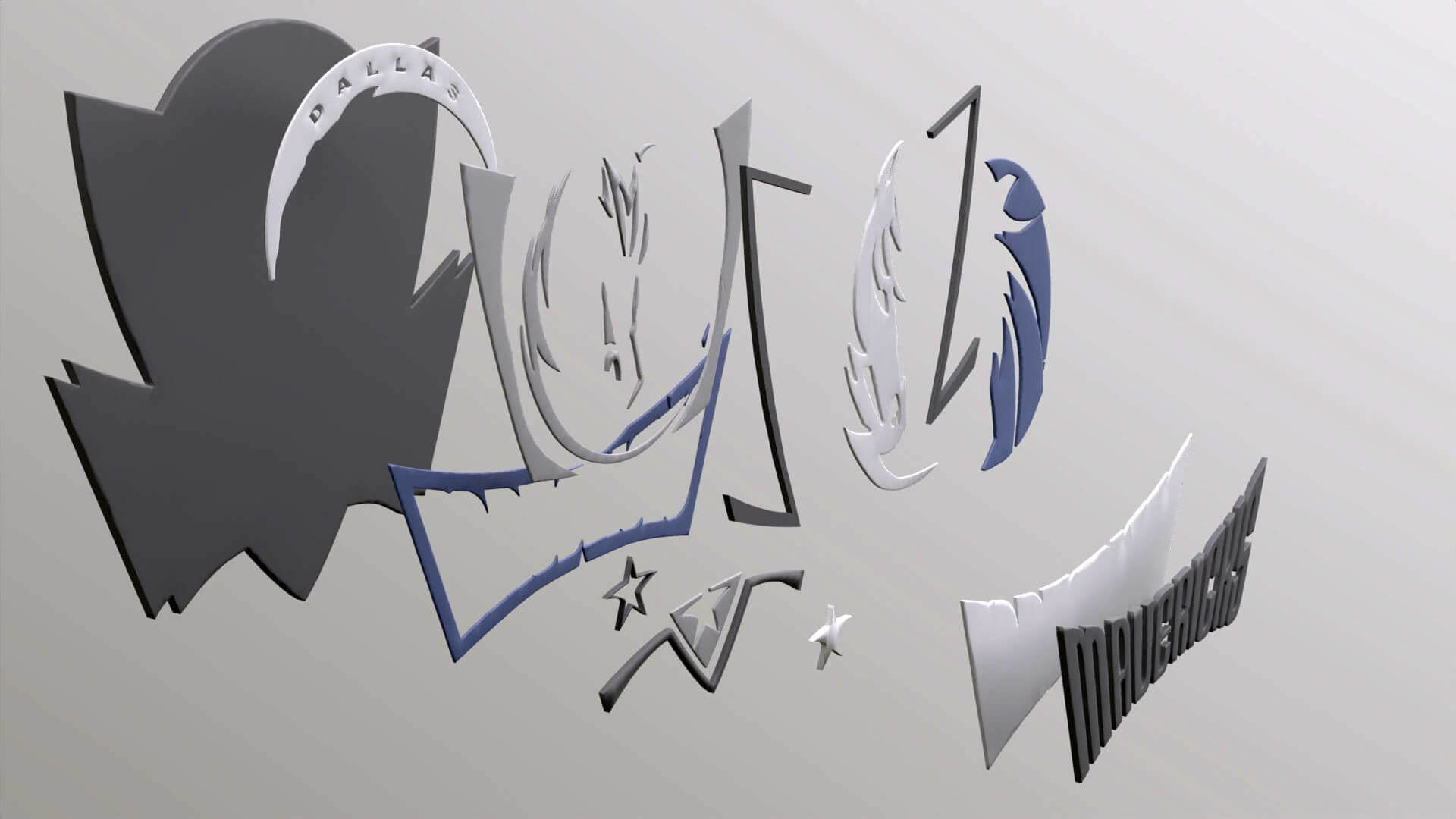 USA Southwest Basketball Teams Printable Logos - 3D Model by danyelon