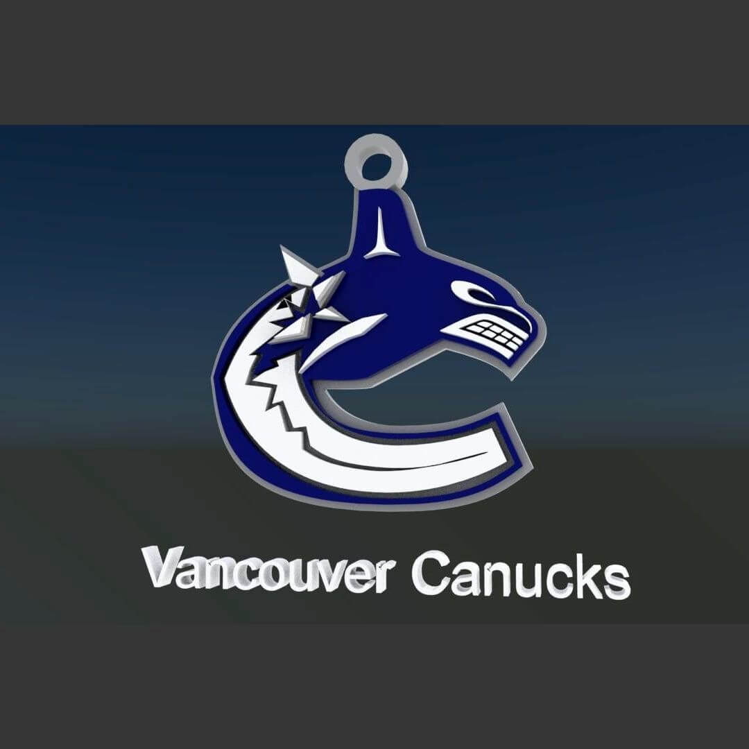 Vancouver Canucks Logo Shield Printable and Renderable Keych - 3D Print ...