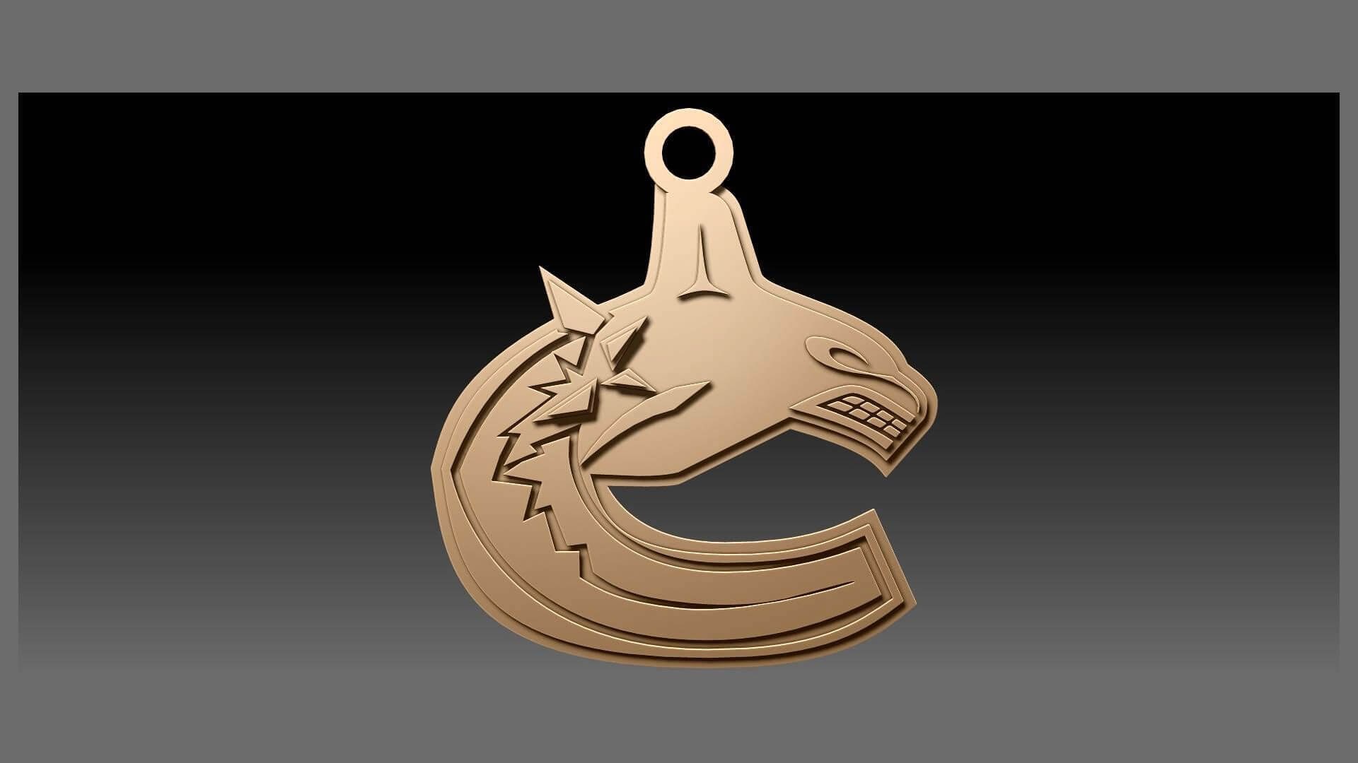 Vancouver Canucks Logo Shield Printable and Renderable Keych - 3D Model ...