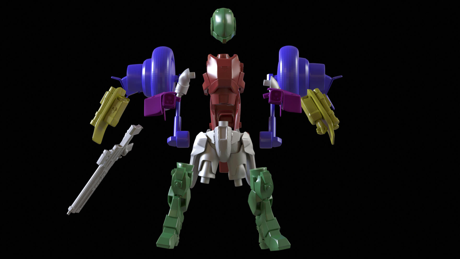 Veritech Cyclone Mospeda Printable - 3D Print Model by danyelon