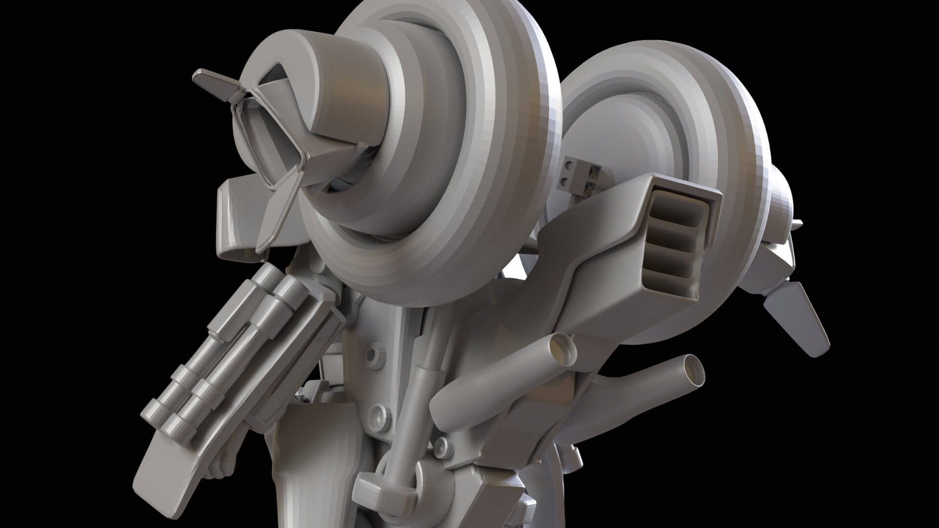 Veritech Cyclone Mospeda Printable - 3D Print Model by danyelon