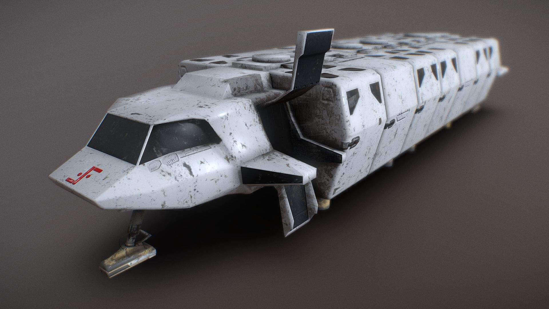 Visitors Starships Transport Shuttle Pack - 3D Model by danyelon