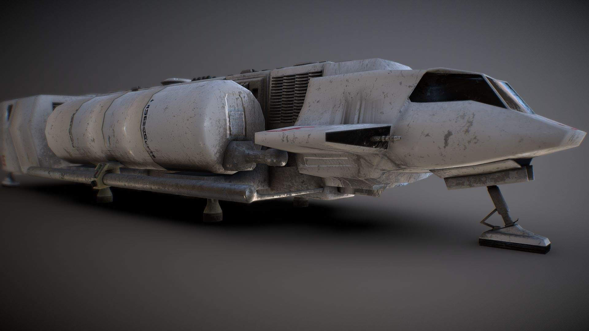 Visitors Starships Transport Shuttle Pack - 3D Model by danyelon