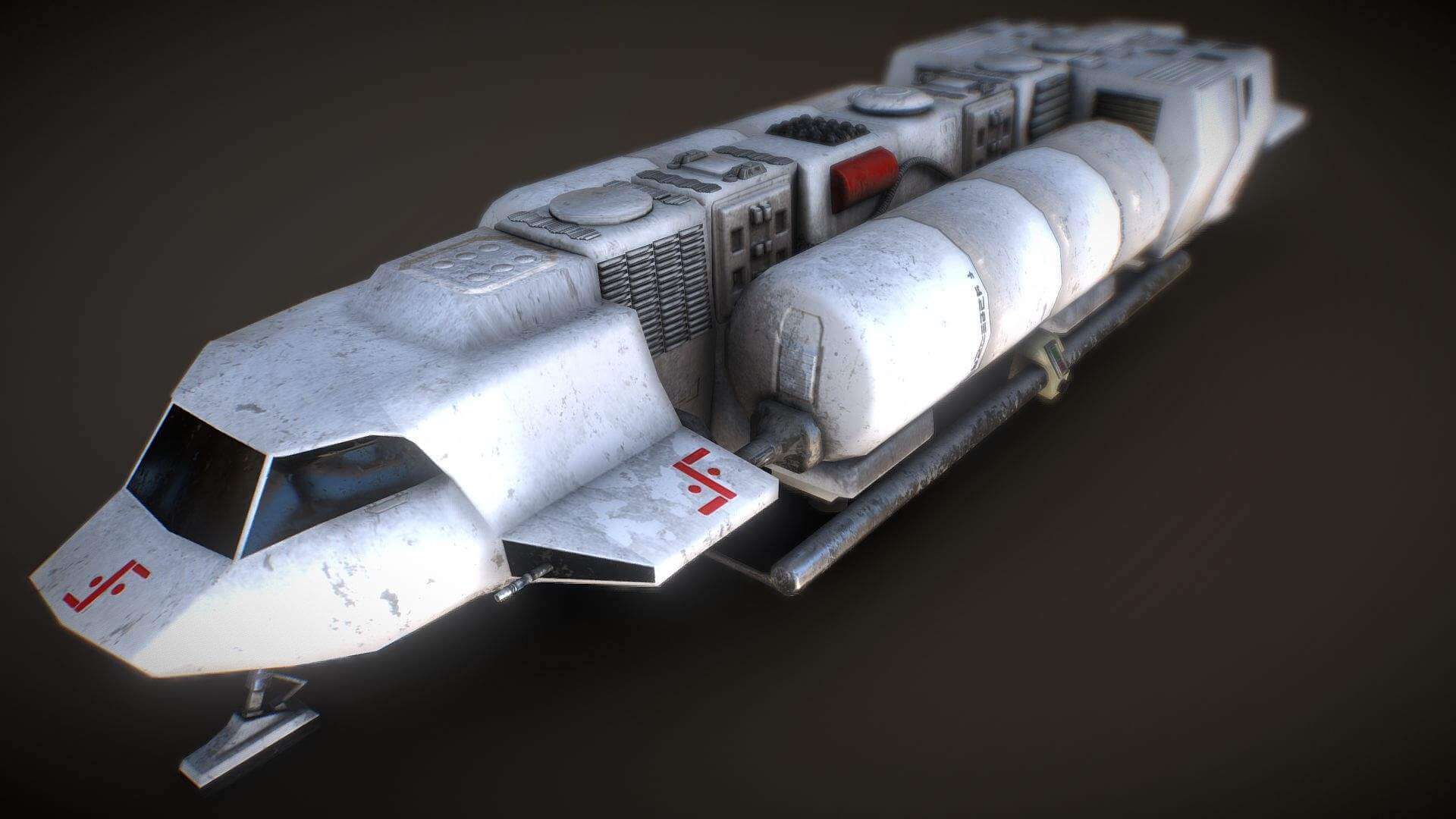 Visitors Starships Transport Shuttle Pack - 3D Model by danyelon