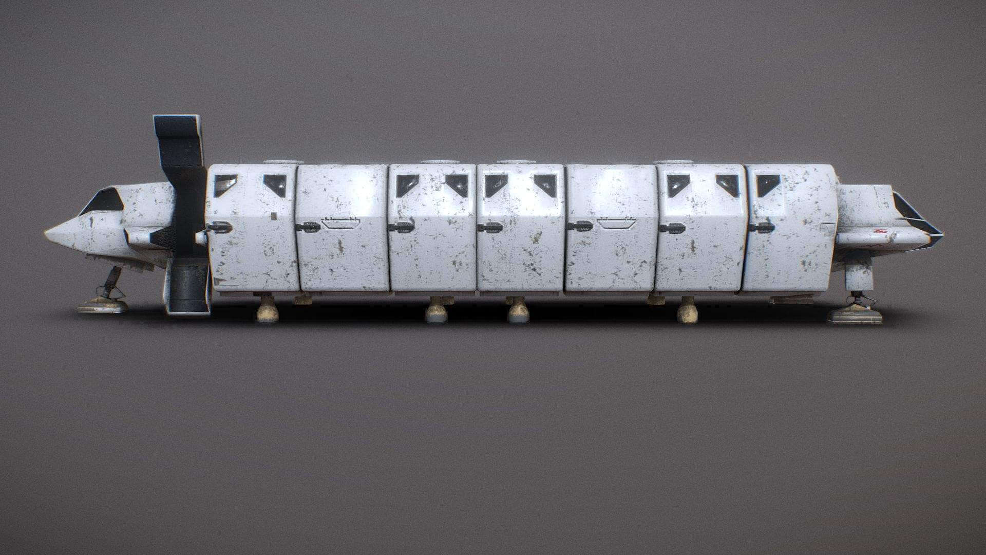 Visitors Starships Transport Shuttle Pack - 3D Model by danyelon