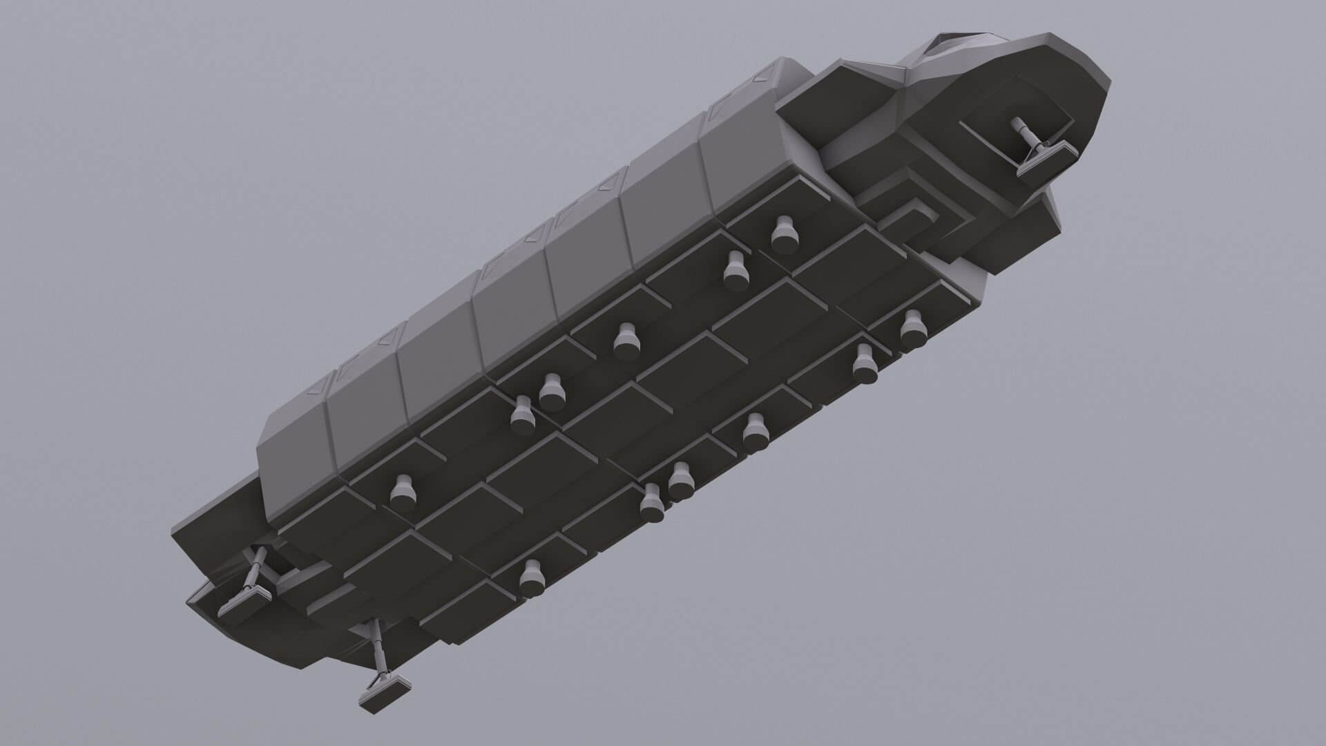 Visitors Starships Transport Tanker Pack - 3D Print Model by danyelon