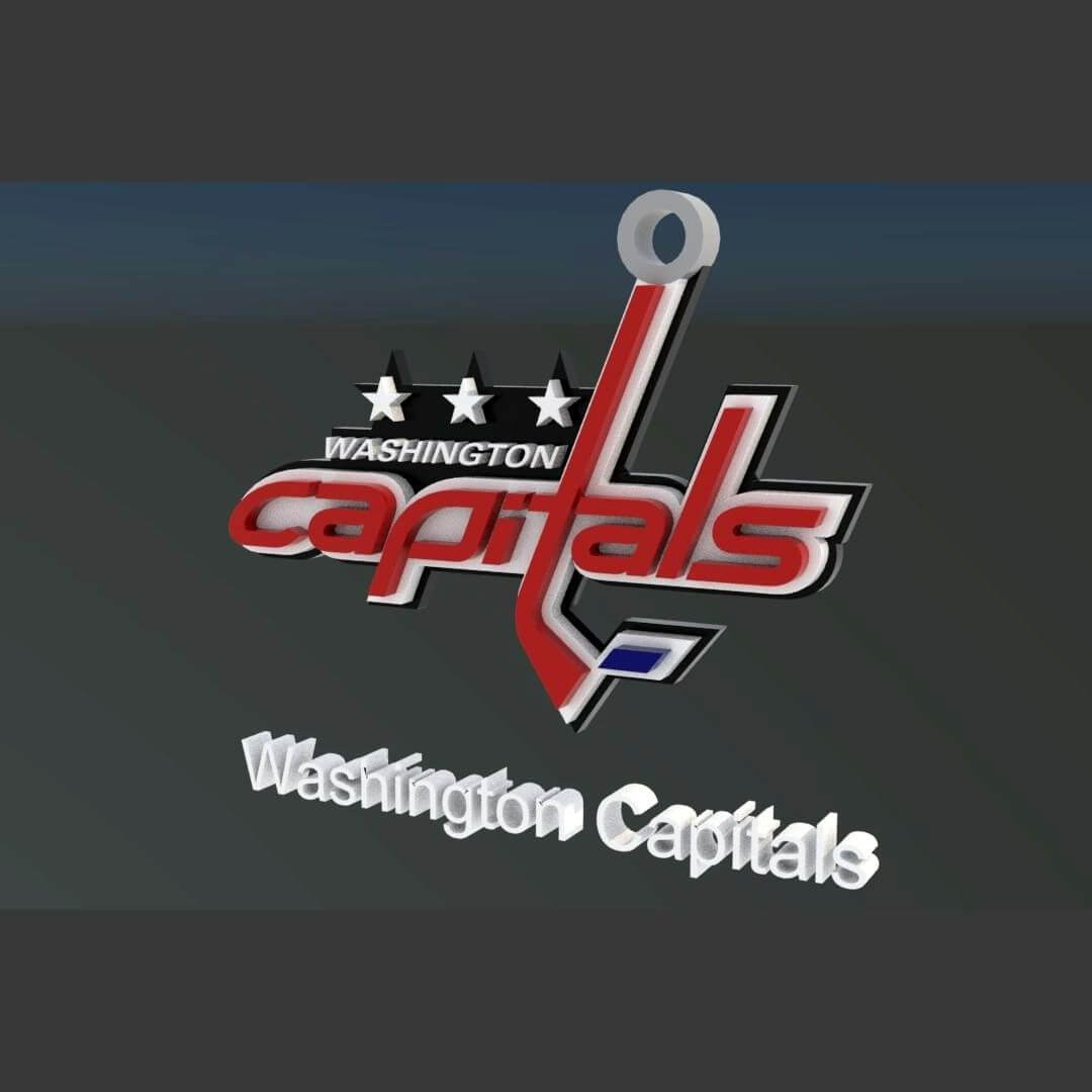 Washington Capitals Logo Shield Printable and Renderable Key - 3D Print ...