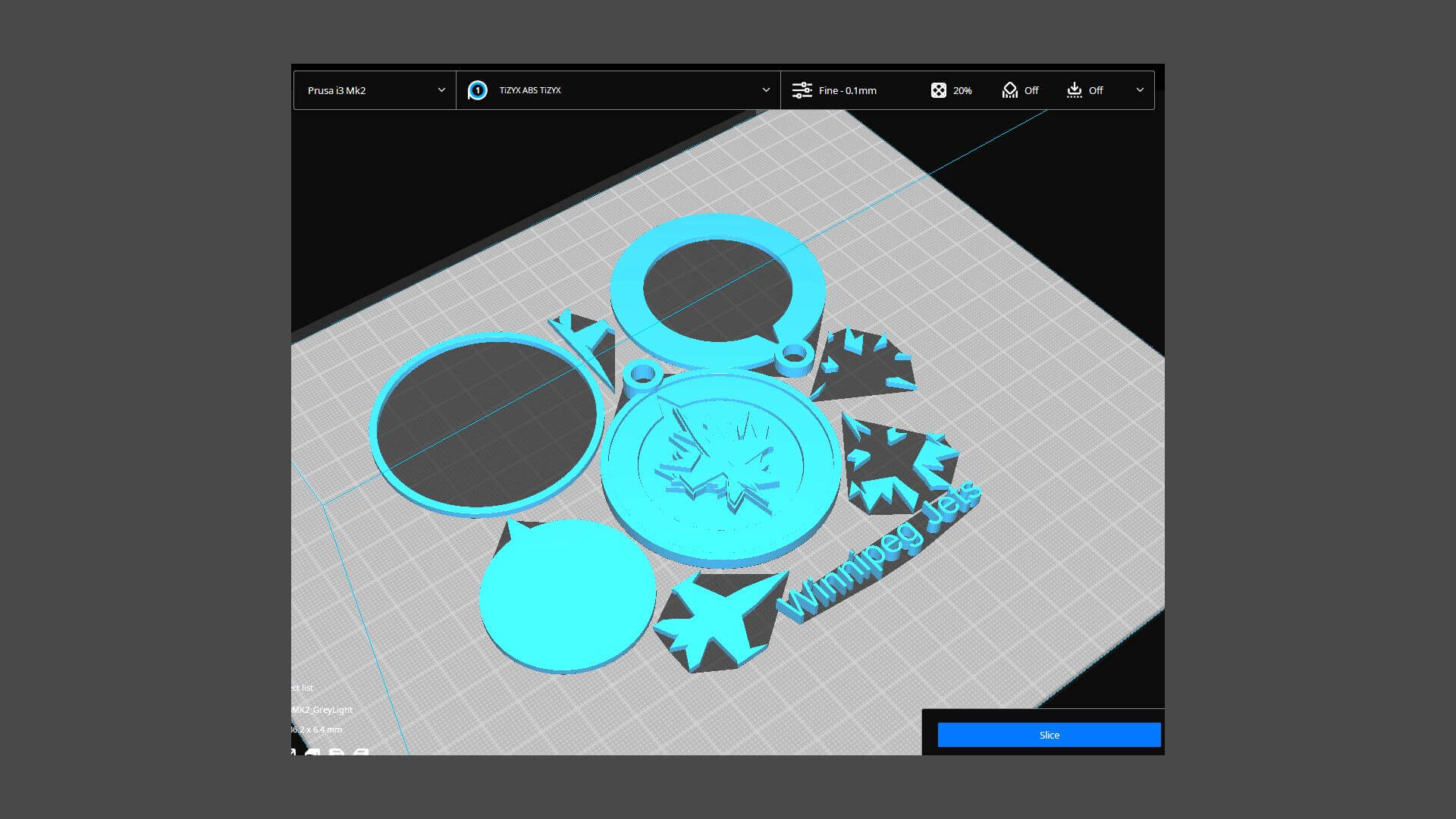 Winnipeg Jets Logo Shield Printable and Renderable Keychan - 3D Print ...