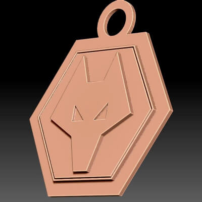 Wolverhampton Wanderers FC Keychan Logo Printable and Render - 3D Model ...