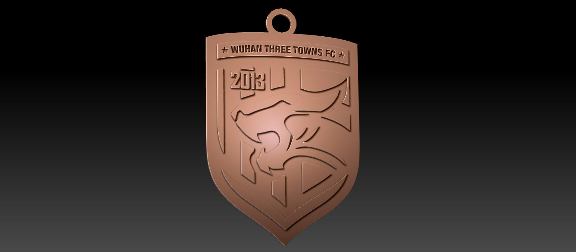 Wuhan Three Towns Logo Team Printable and Renderable - 3D Model by danyelon