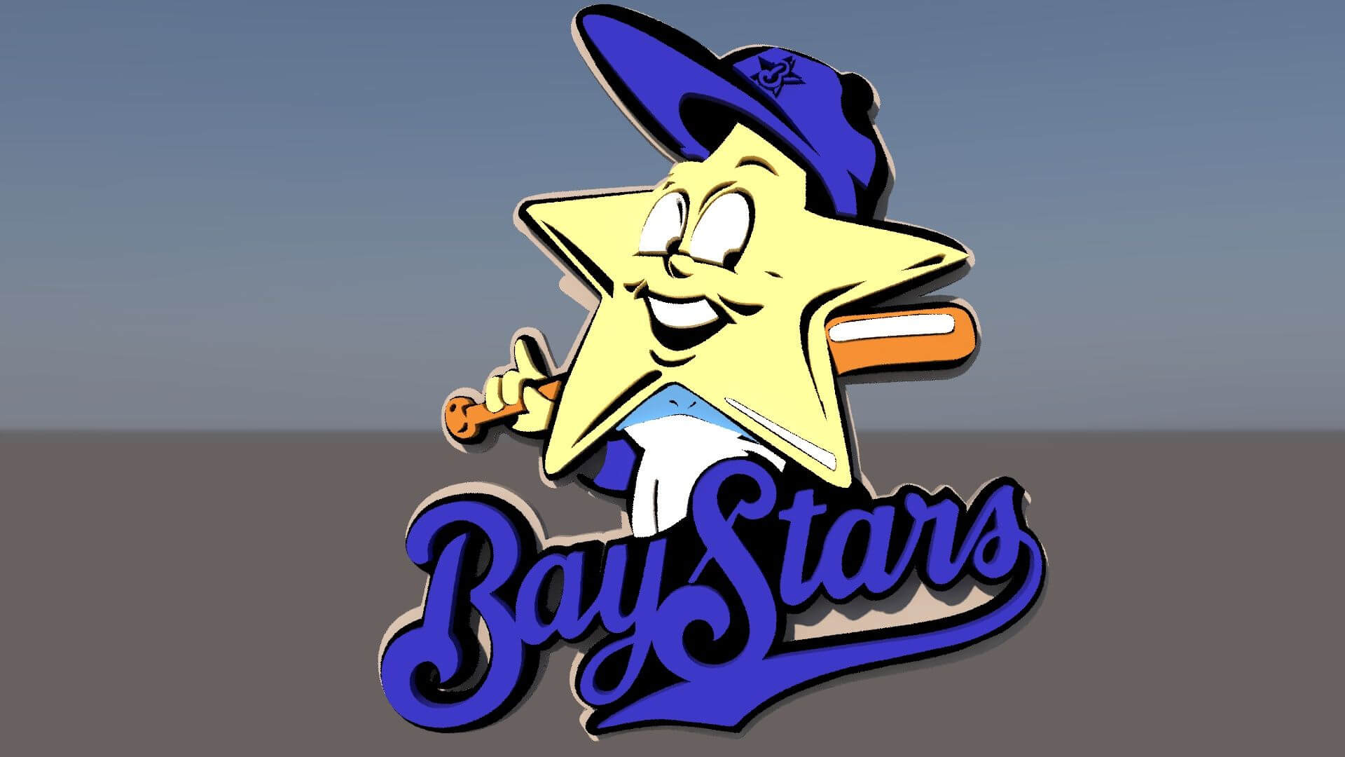 Yokohama Baystars Logo Shield Keychan Printable and Renderab - 3D Print ...