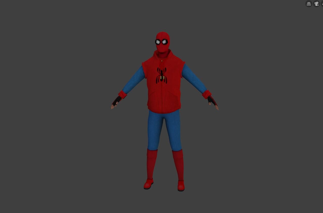 Spider-Man Homecoming Homemade Suit 3D Render by daoryruf
