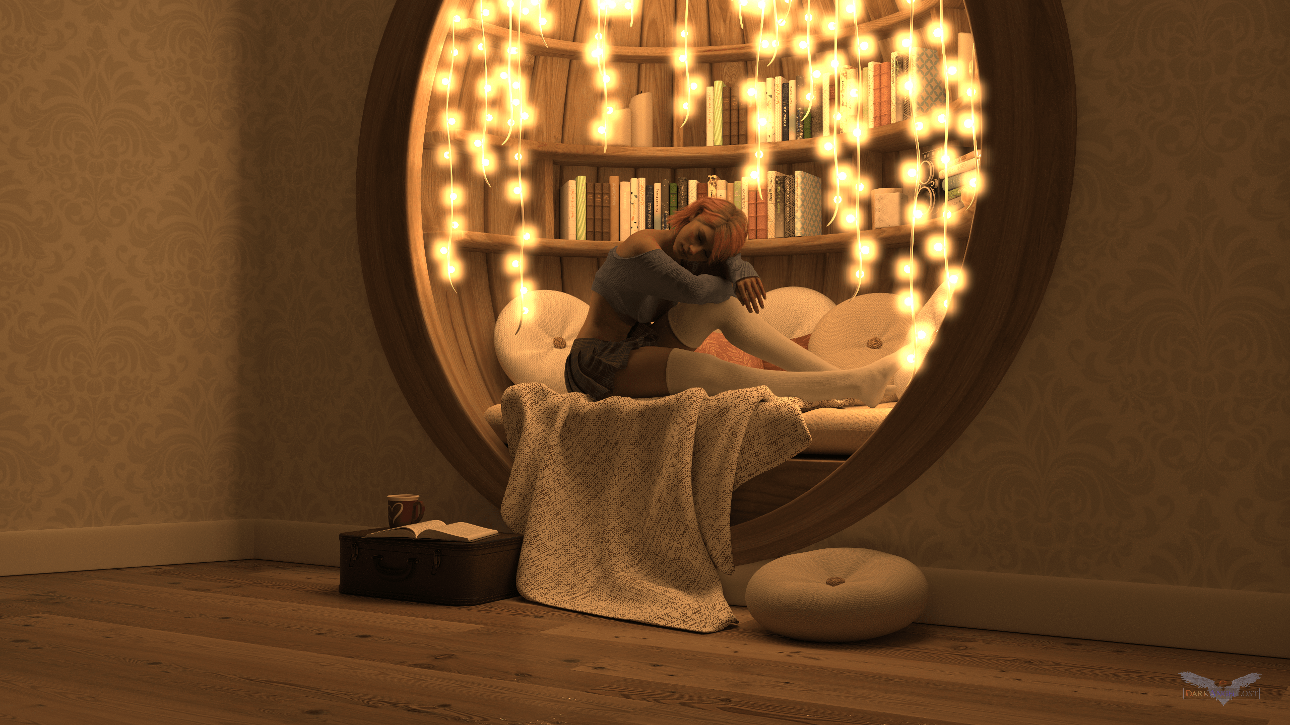 Melancholy 3D Render, Digital Art by DarkAngelLost