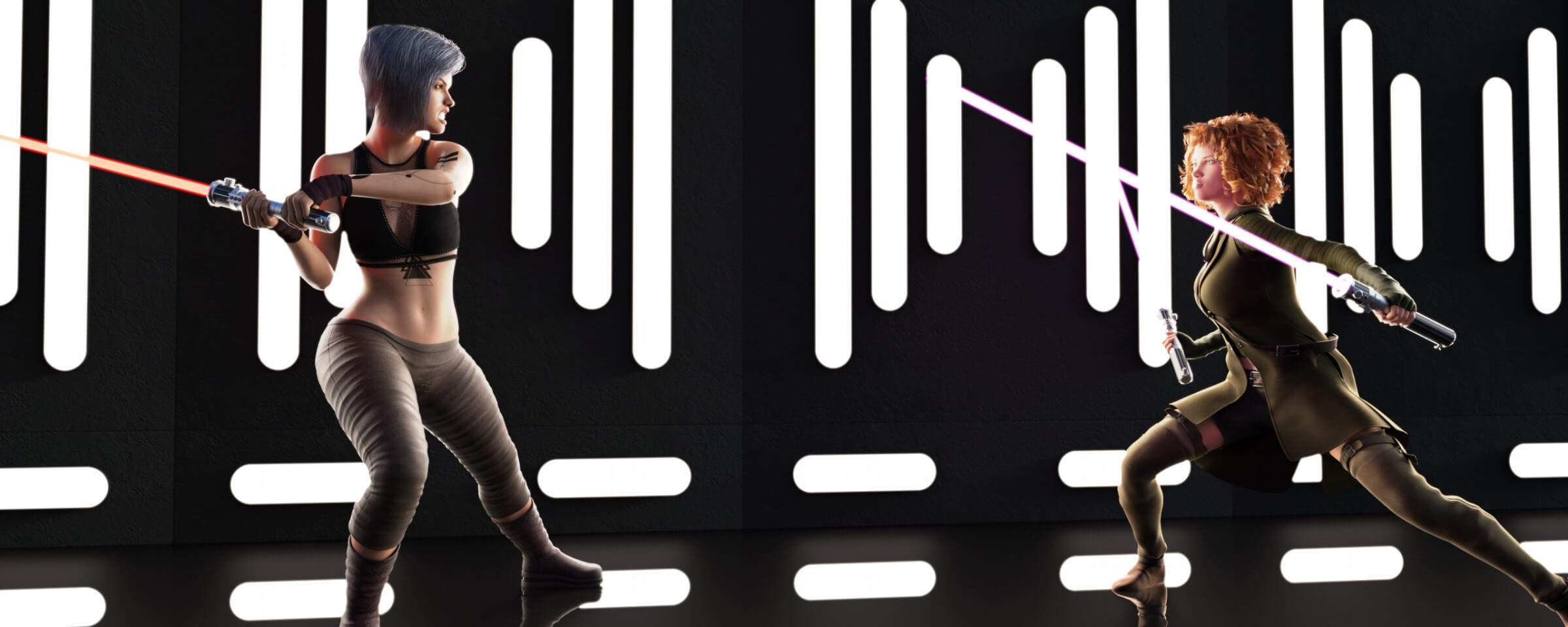 Face-off 3D Render, Digital Art by DarkDynamic