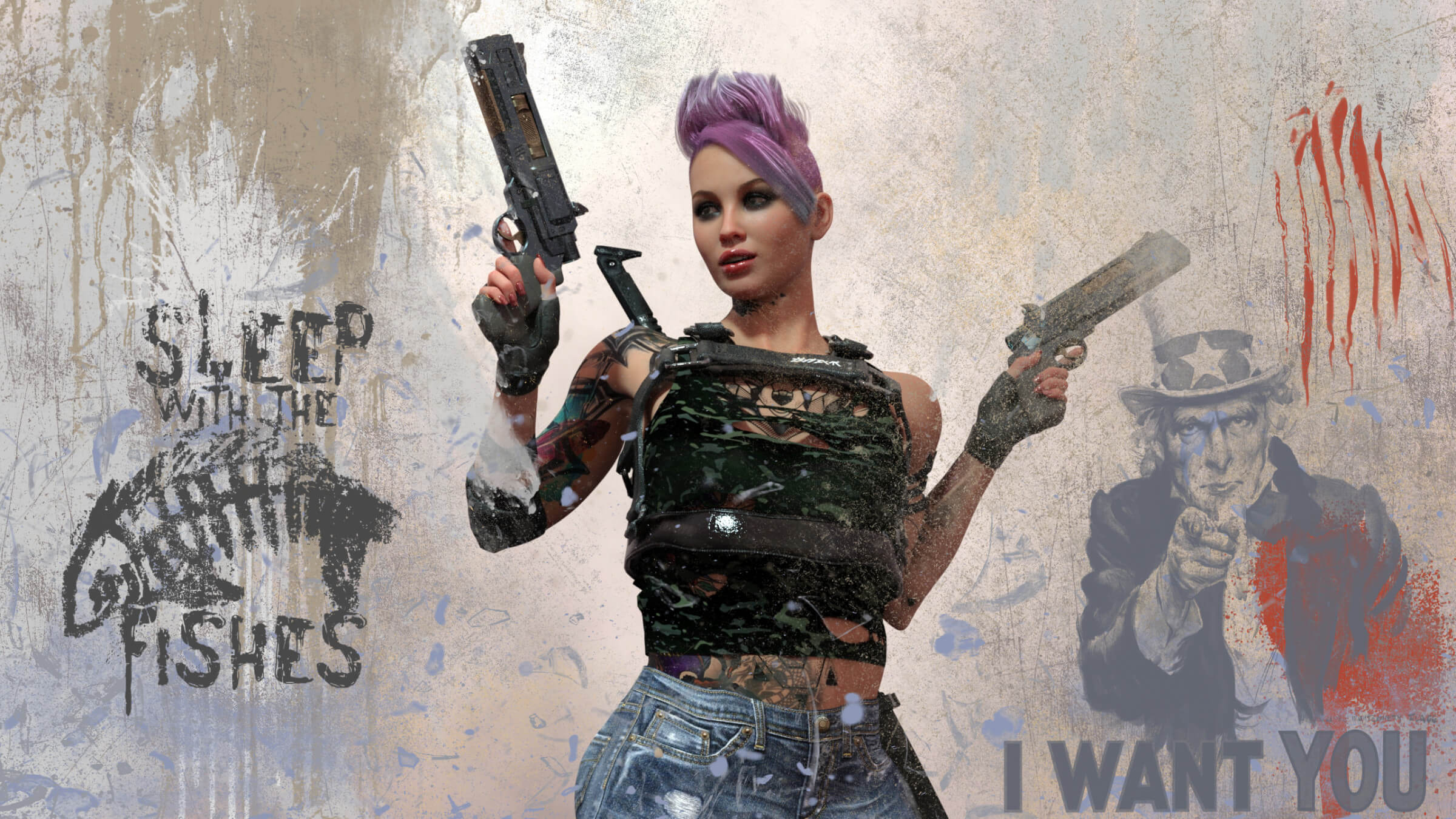 Lethal Beauty 3D Render, Digital Art by DarkDynamic