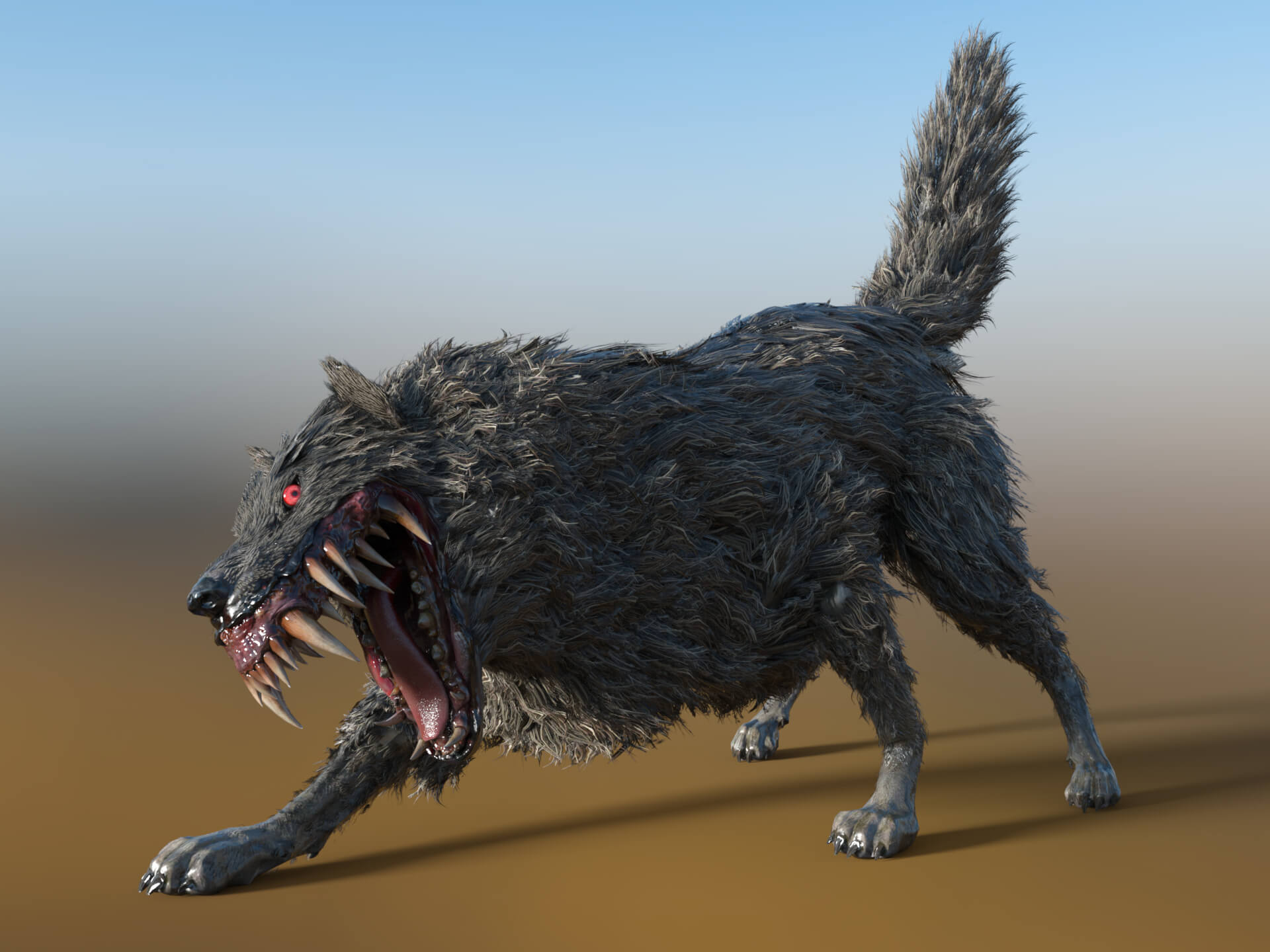 Colmillos Canine Monster - Daz Content by Darknessvaltier