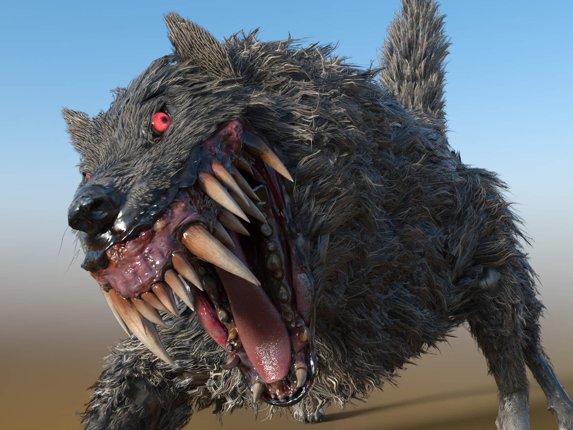 Colmillos Canine Monster - Daz Content by Darknessvaltier