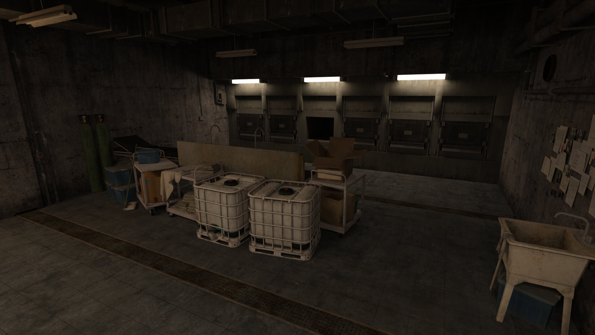 Police Dept Morgue - Daz Content by Darknessvaltier