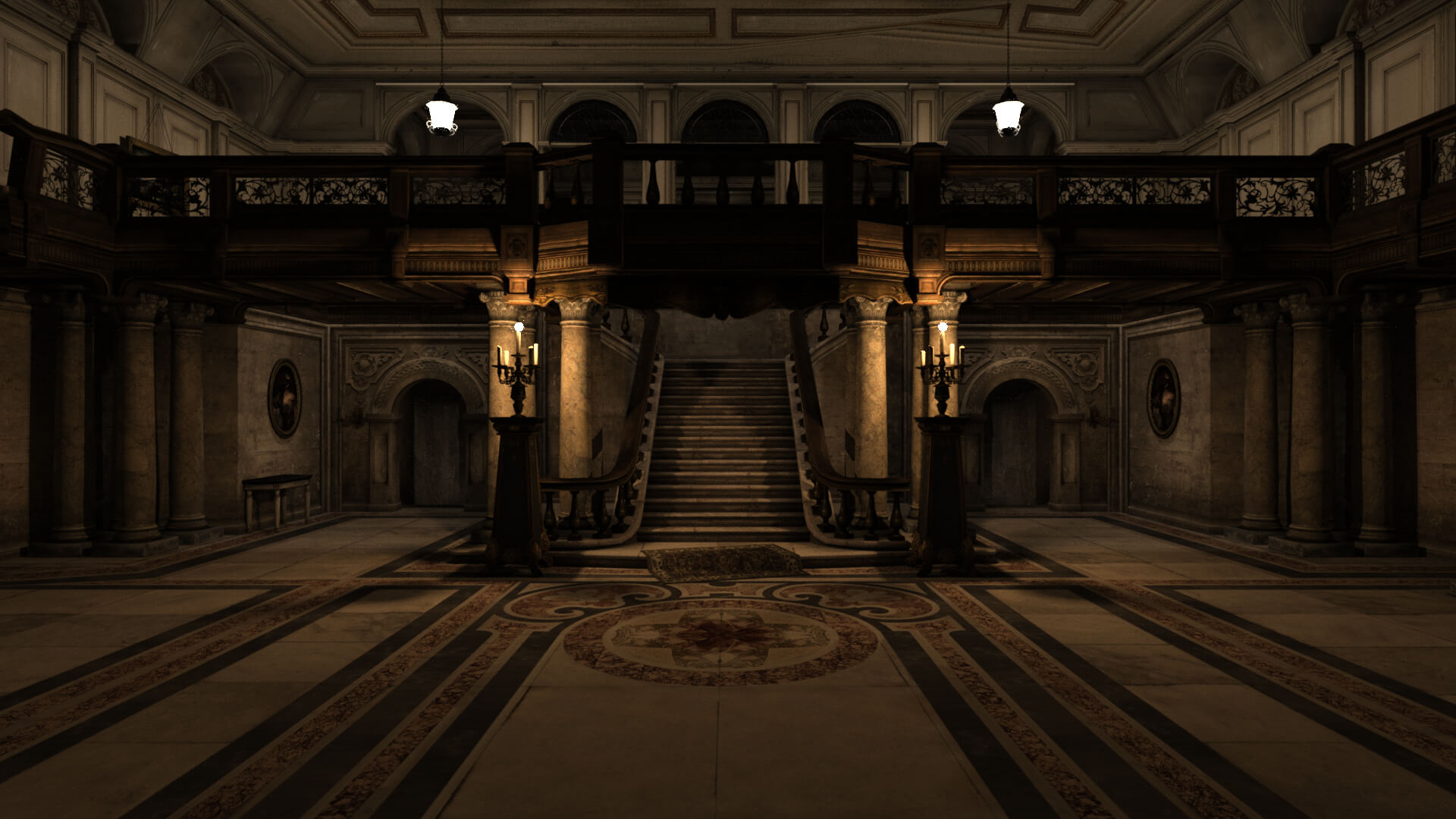 Mansion Hall - DAZ by Darknessvaltier