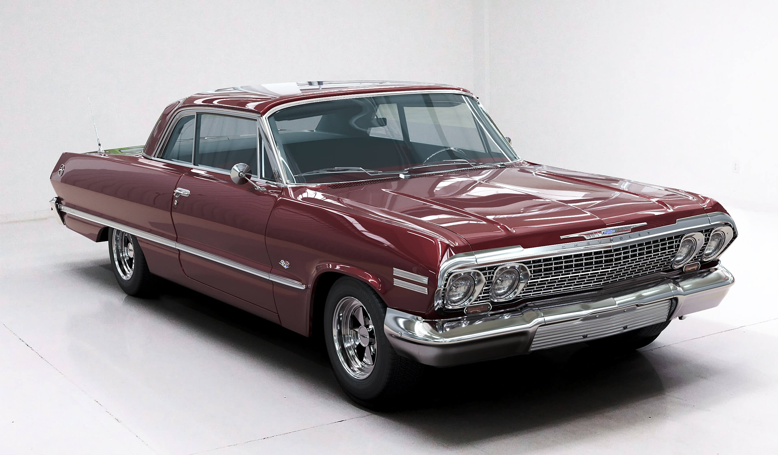chevrolet impala 1963 3D Render, Digital Art by darksider64