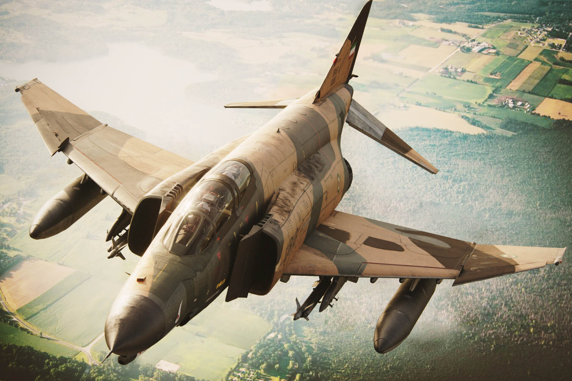 F-4 Phantom 3D Render, Digital Art by darksider64