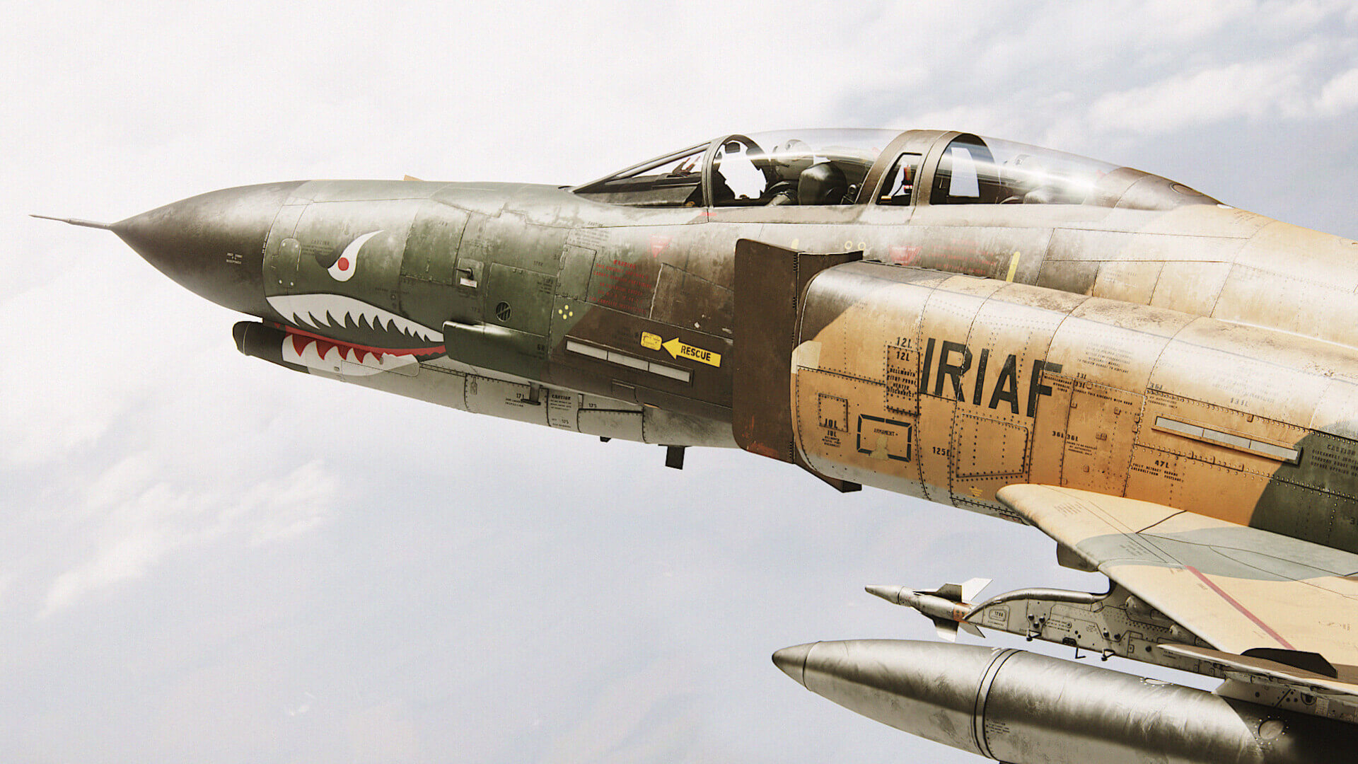 F-4 Phantom 3D Render, Digital Art by darksider64