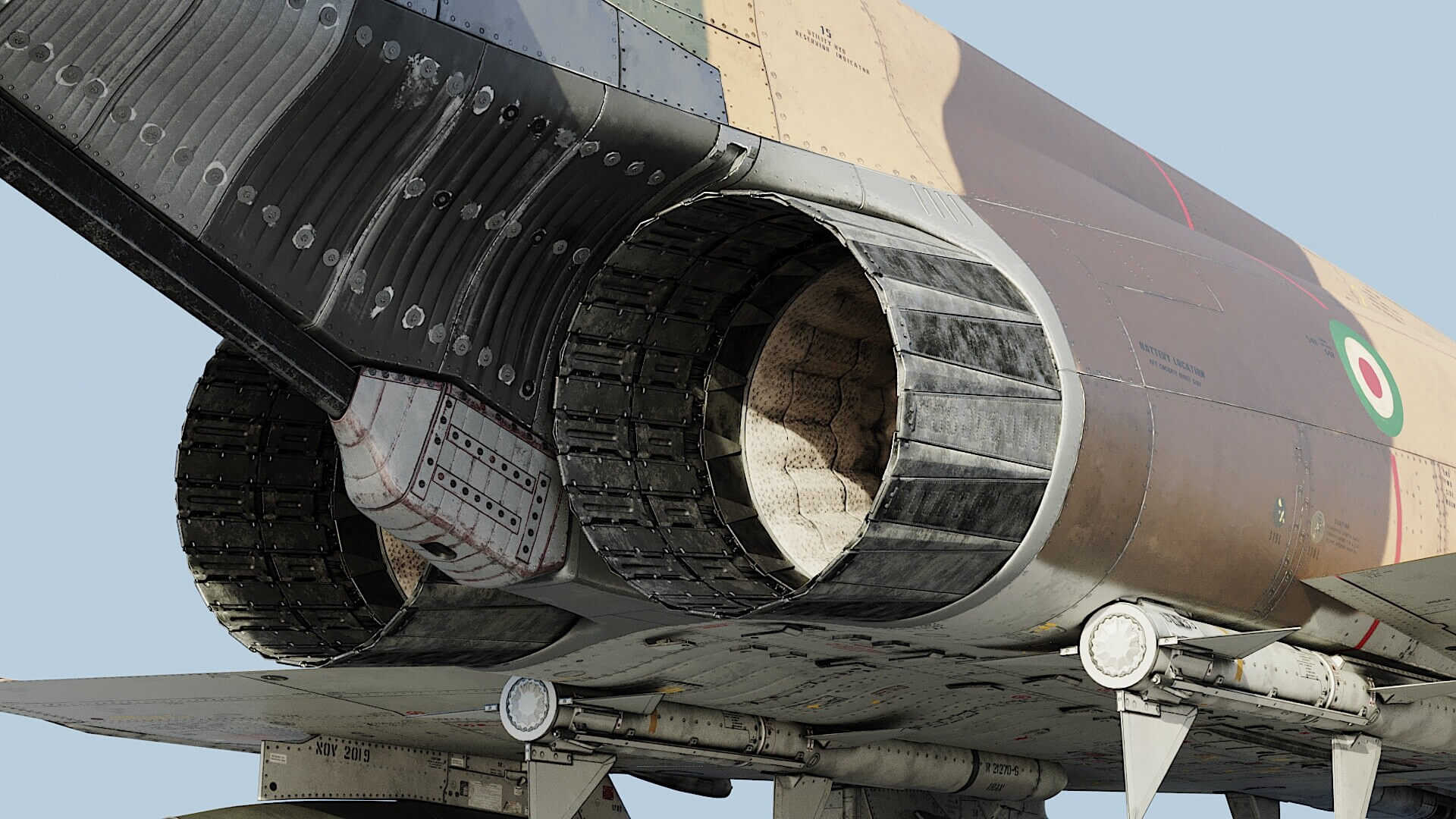 F-4 Phantom 3D Render, Digital Art by darksider64