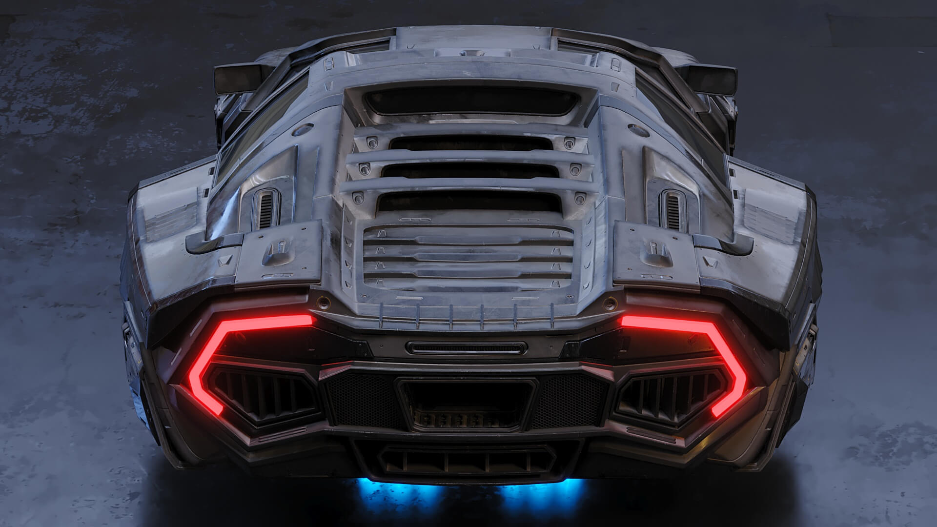 Lamborghini Flying Car 3D Render, Digital Art by darksider64