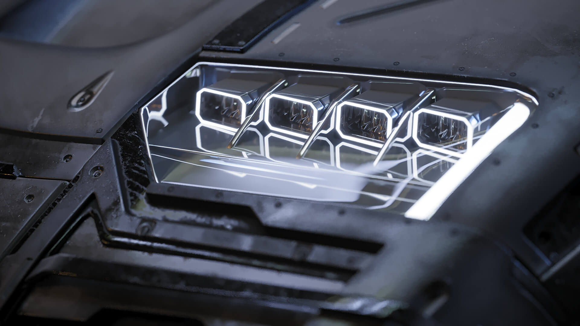 Lamborghini Flying Car 3D Render, Digital Art by darksider64