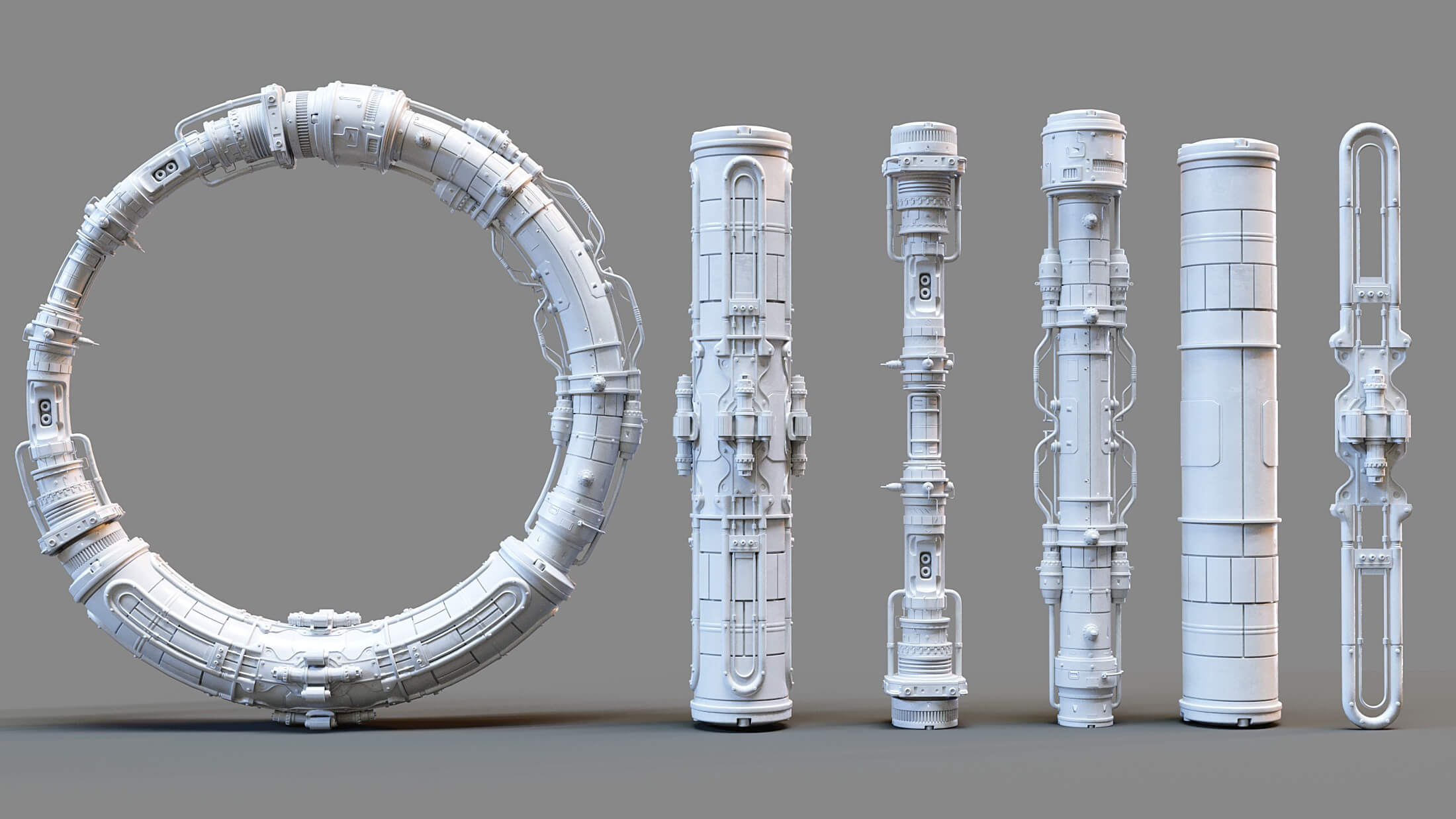 Sci-Fi Pillar 3D Model by darksider64