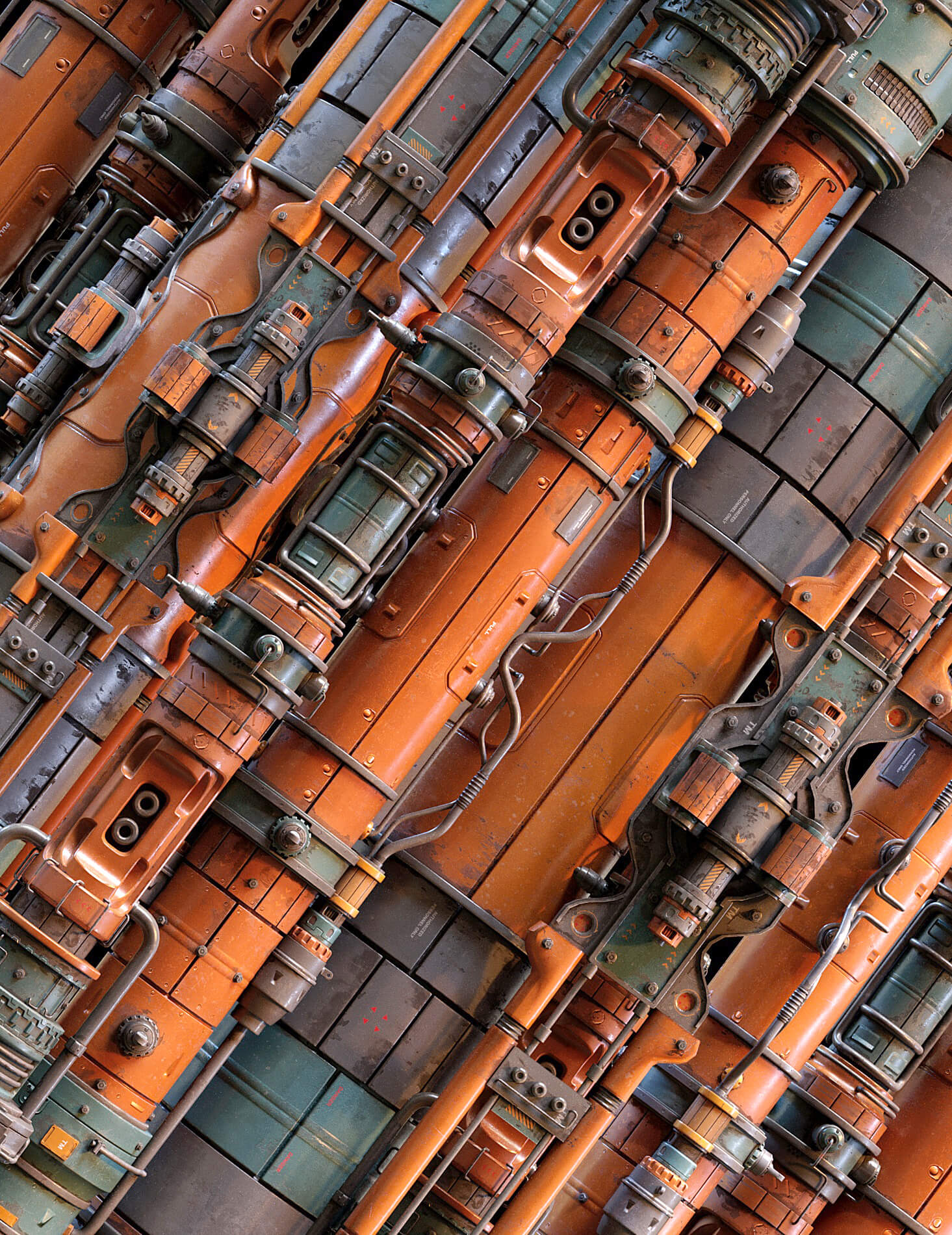 Sci-Fi Pillar 3D Model by darksider64