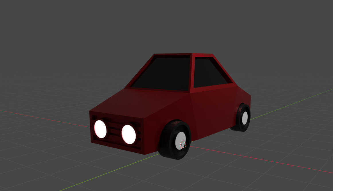 Low Poly Car - 3D Model by Darkwood