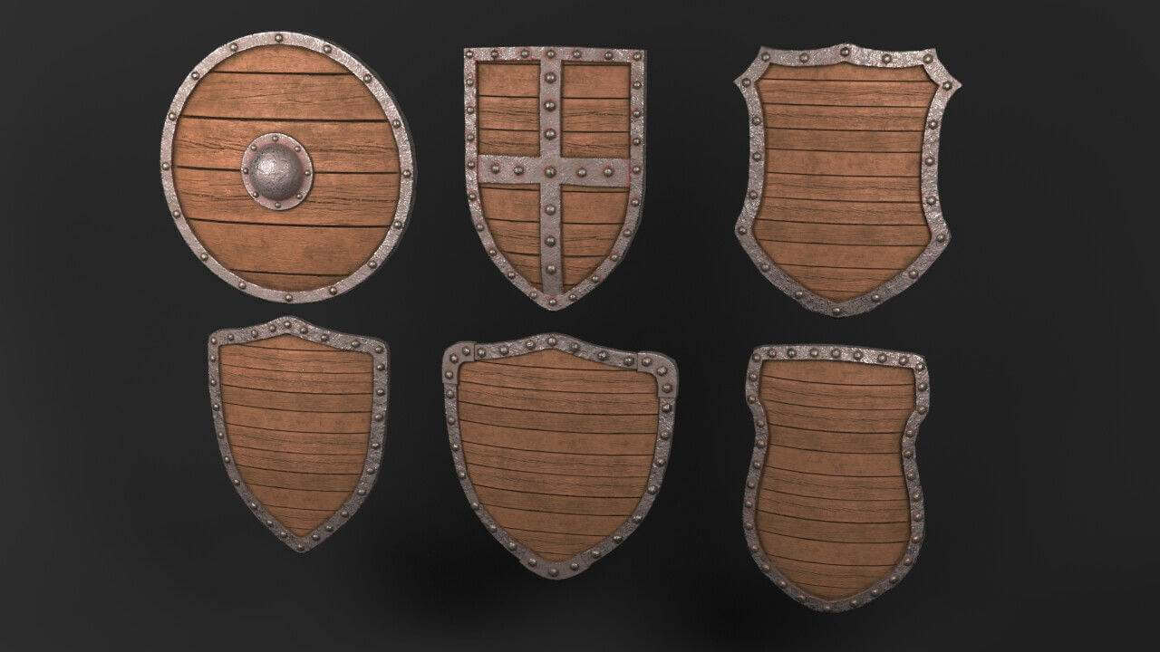 Shield Pack - 3D Model by Daront