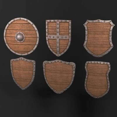 Shield Pack - 3D Model by Daront