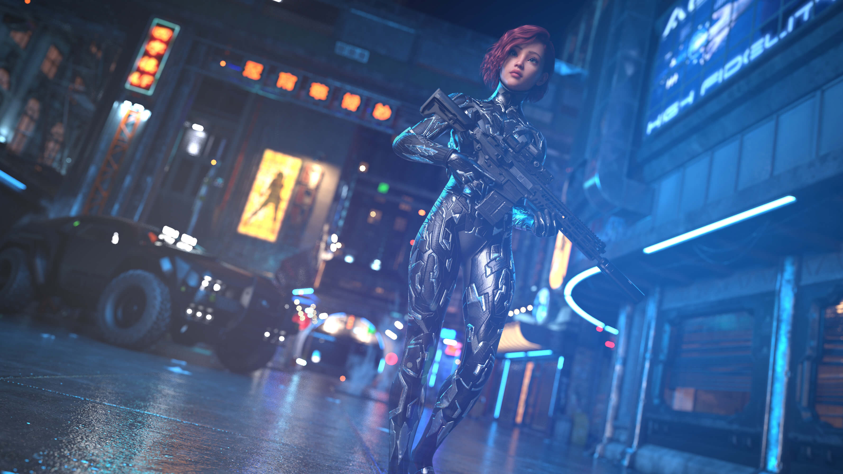 Sentry 3D Render, Digital Art by DarthBruno