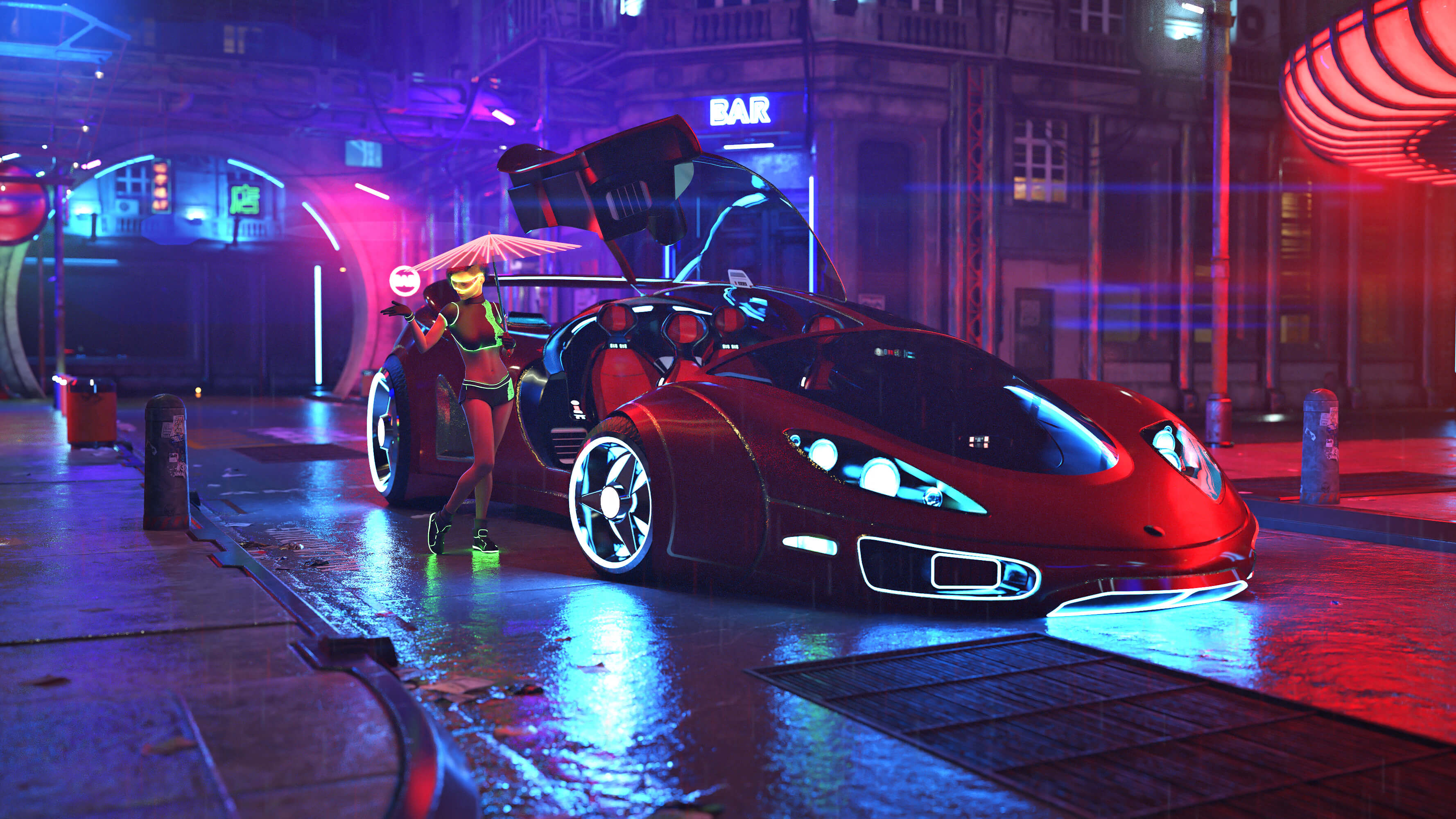 Your Uber Has Arrived 3D Render, Digital Art by DarthBruno