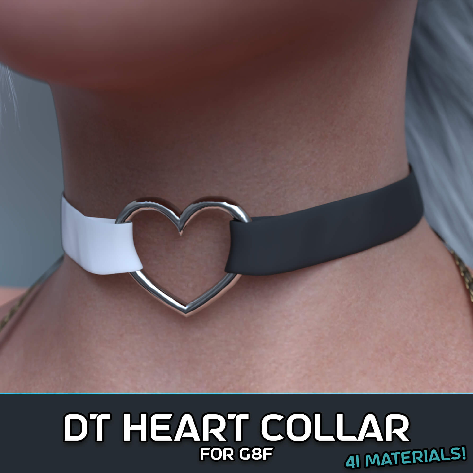 Dt Heart Collar for G8F - Daz Content by DatTakko