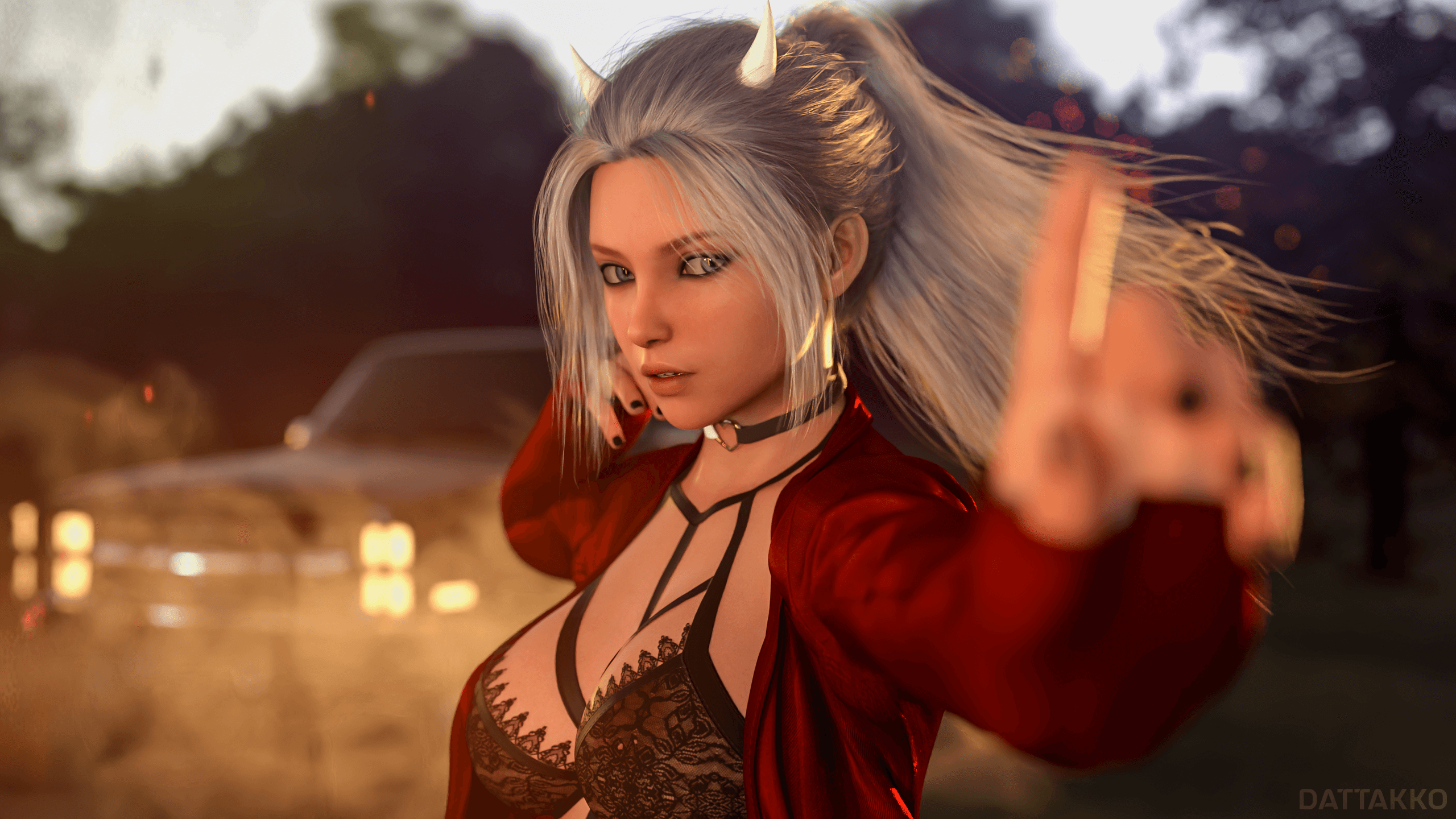 Wait 3D Render, Digital Art by DatTakko