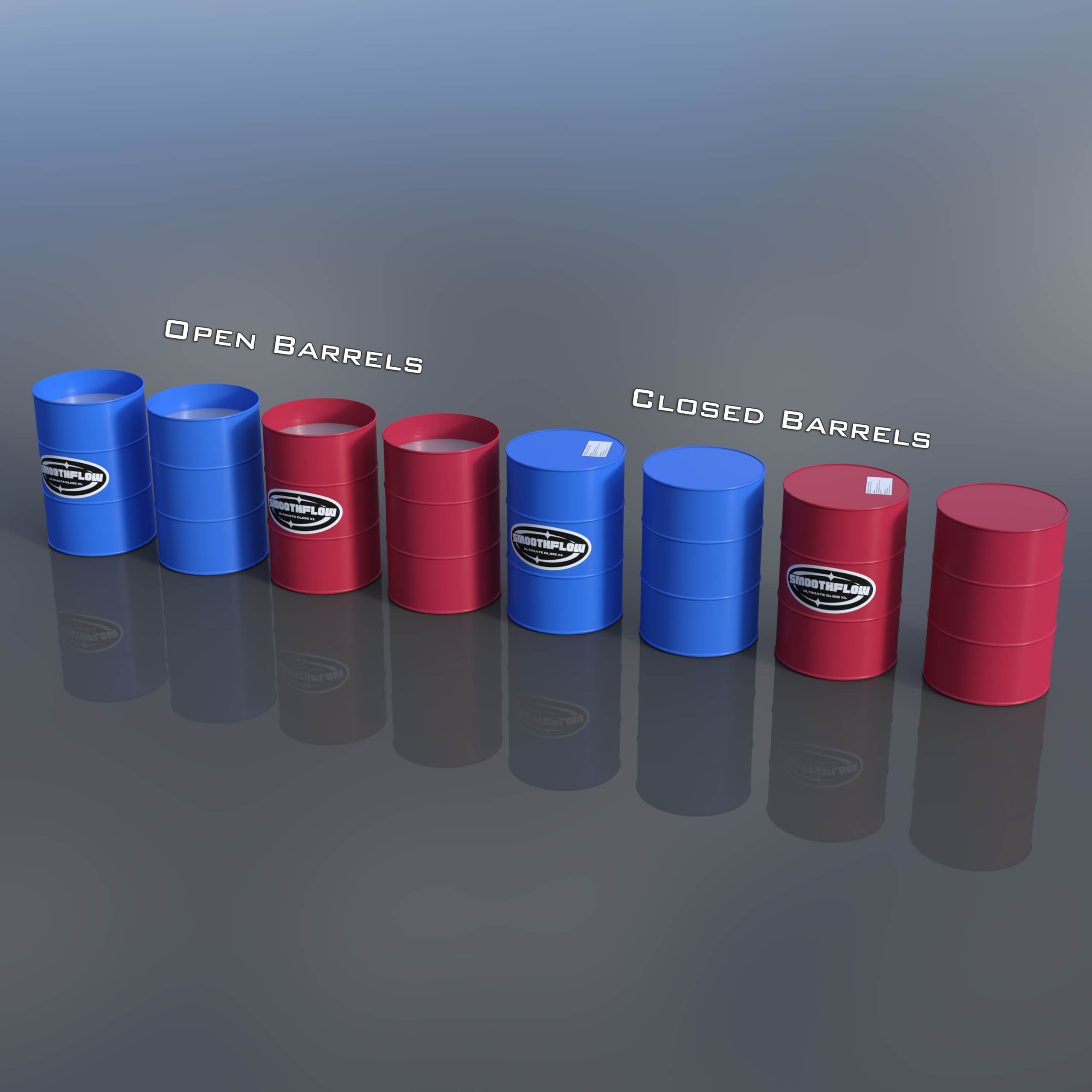 Simple 50-Gallon Lube Barrel Daz Content by DatTakko
