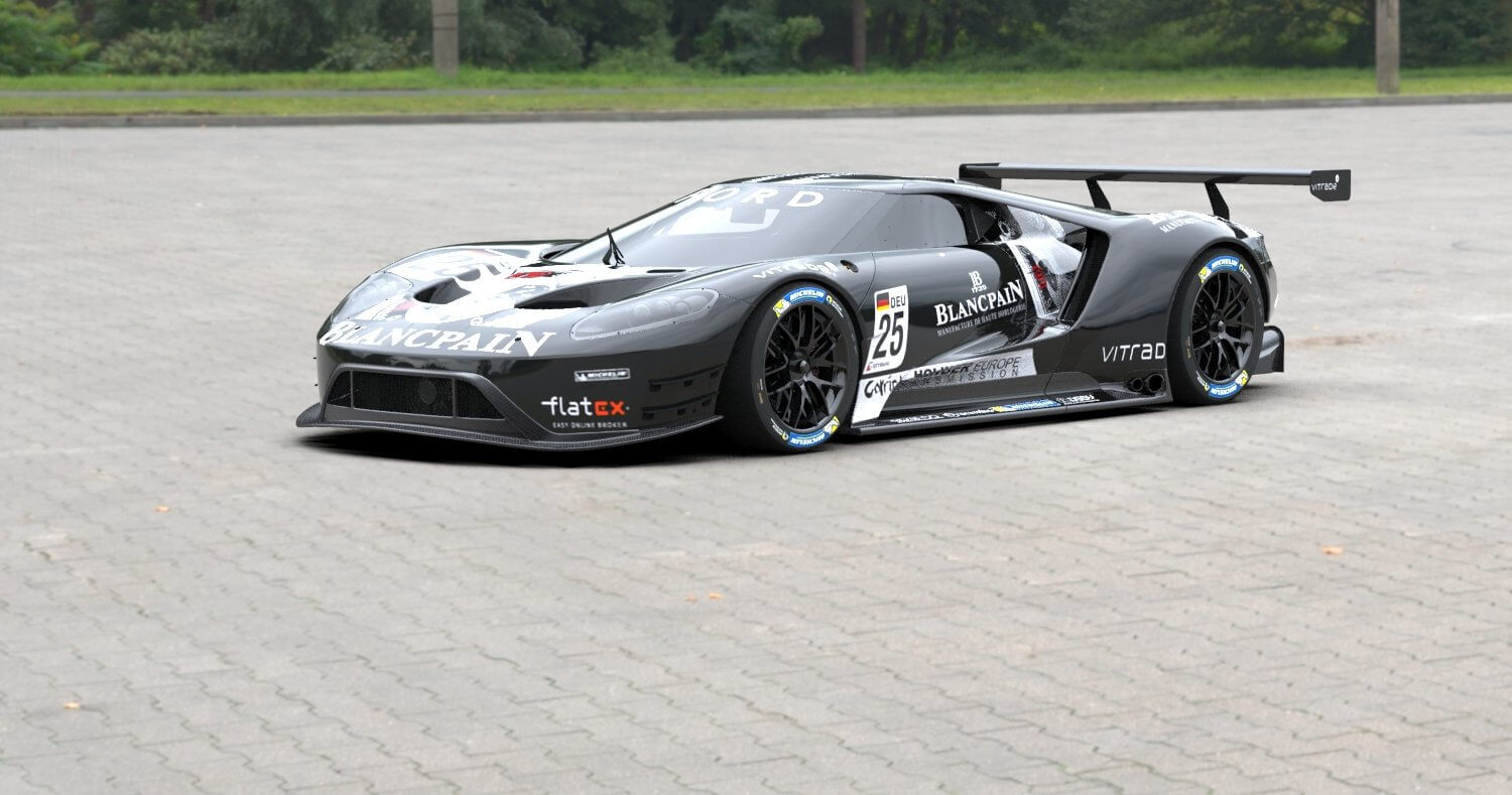 Ford GT-40 GTE Le Mans LMS 3D Model by davedesign