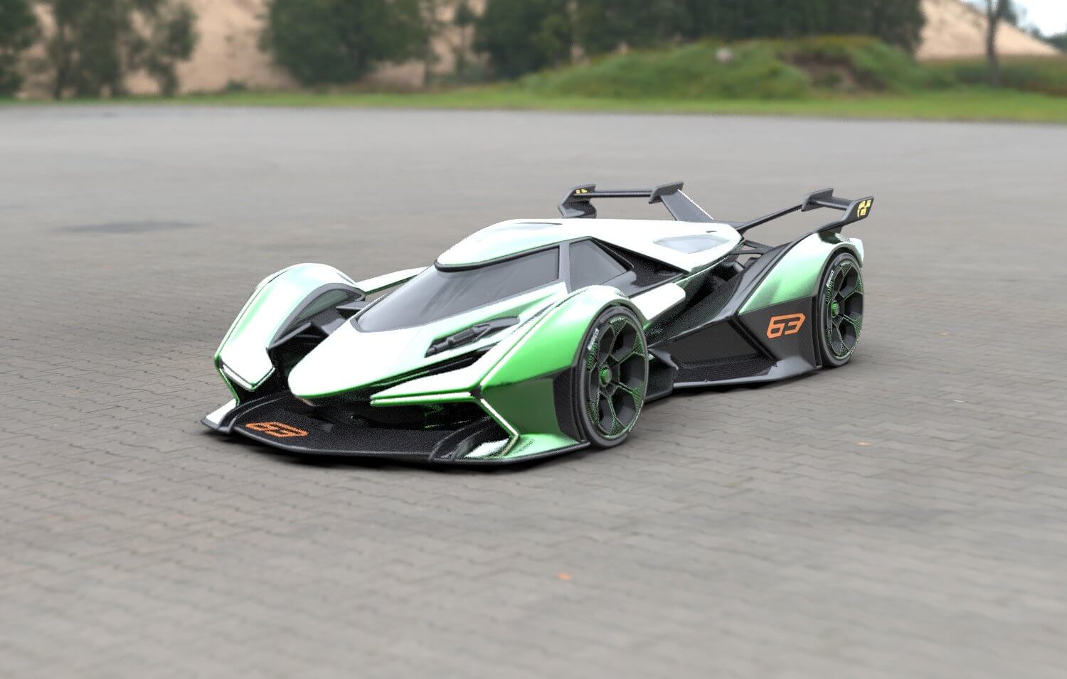 Lamborghini Vision GT VGT Gran Turismo - 3D Model by davedesign