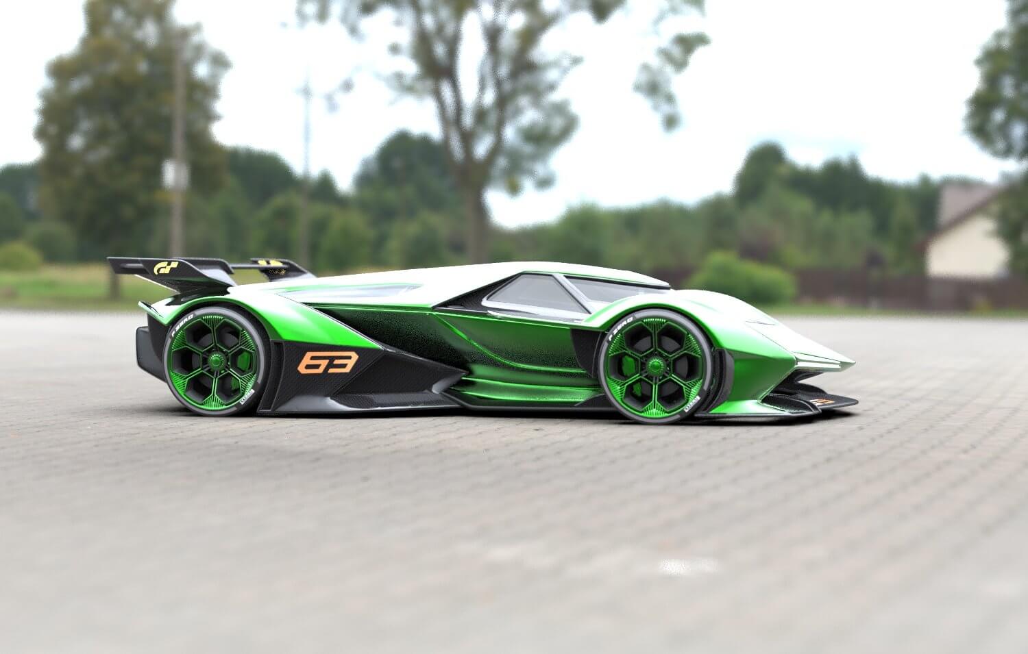 Lamborghini Vision GT VGT Gran Turismo - 3D Model by davedesign