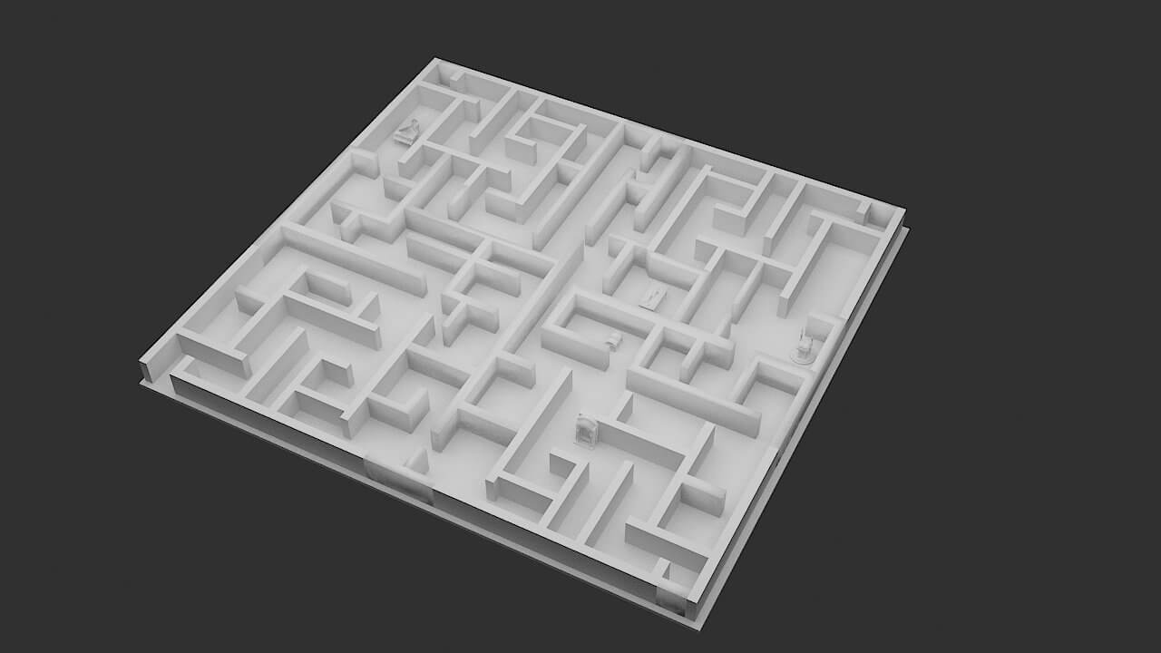 The Maze - 3D Model by davedtaylor