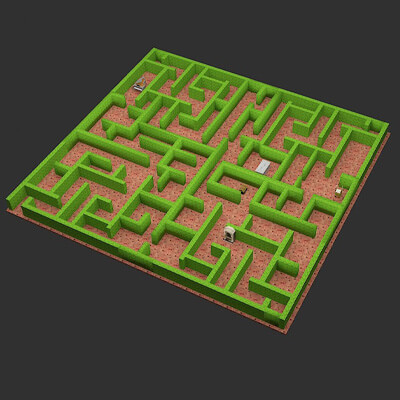 The Maze - 3D Model by davedtaylor