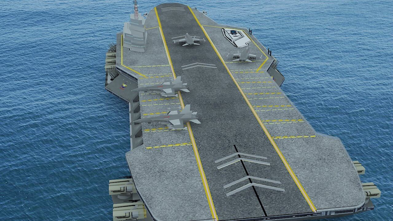 Aircraft Carrier - 3D Model by davedtaylor
