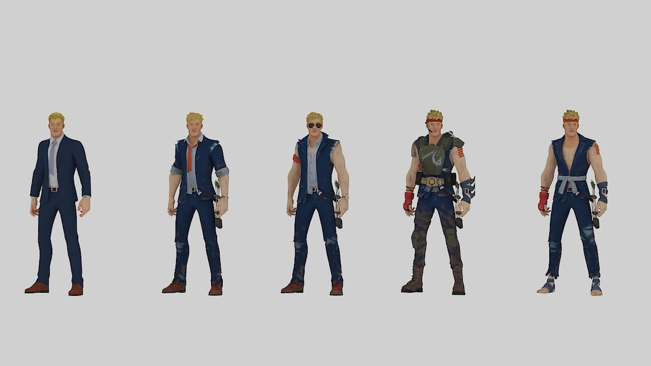 All Agent Jones Skins - 3D Model by davedtaylor