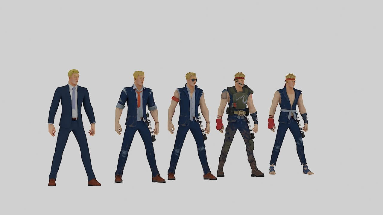 All Agent Jones Skins - 3D Model by davedtaylor