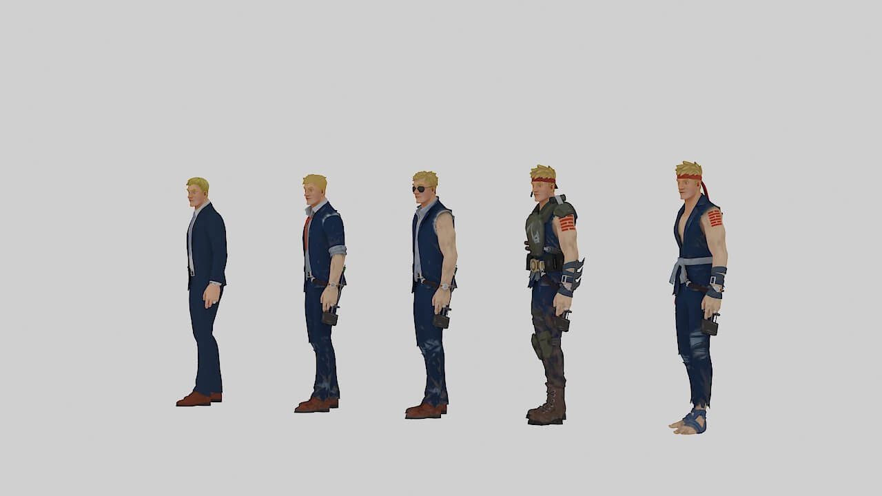 All Agent Jones Skins - 3D Model by davedtaylor