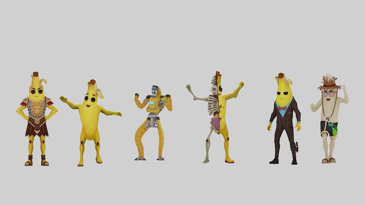 All Peely Skins - 3D Model by davedtaylor